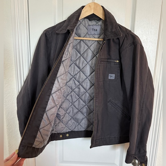 TNA | Jackets & Coats | Tna Charcoal Denim Jacket | Poshmark
